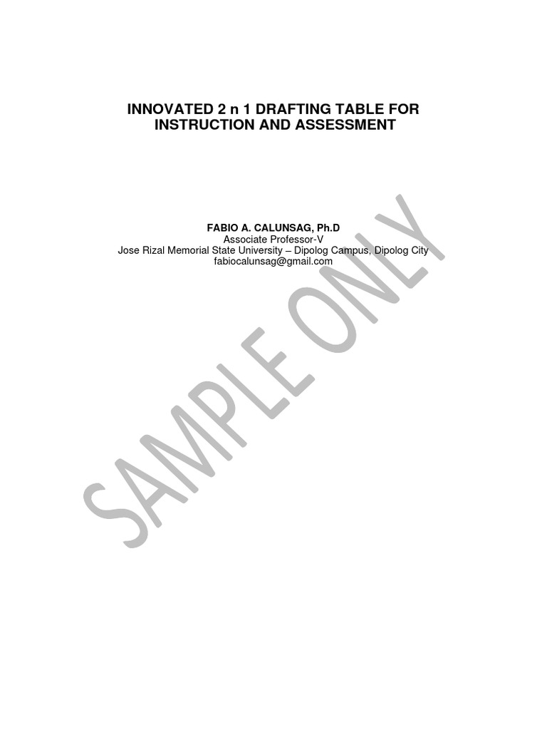 SAMPLE | Download Free PDF | Technical Drawing | Computer Aided Design