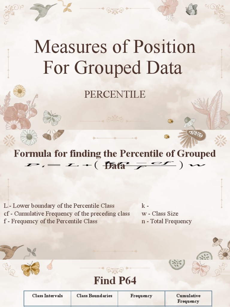 Percentile Grouped-Data | Download Free PDF | Percentile