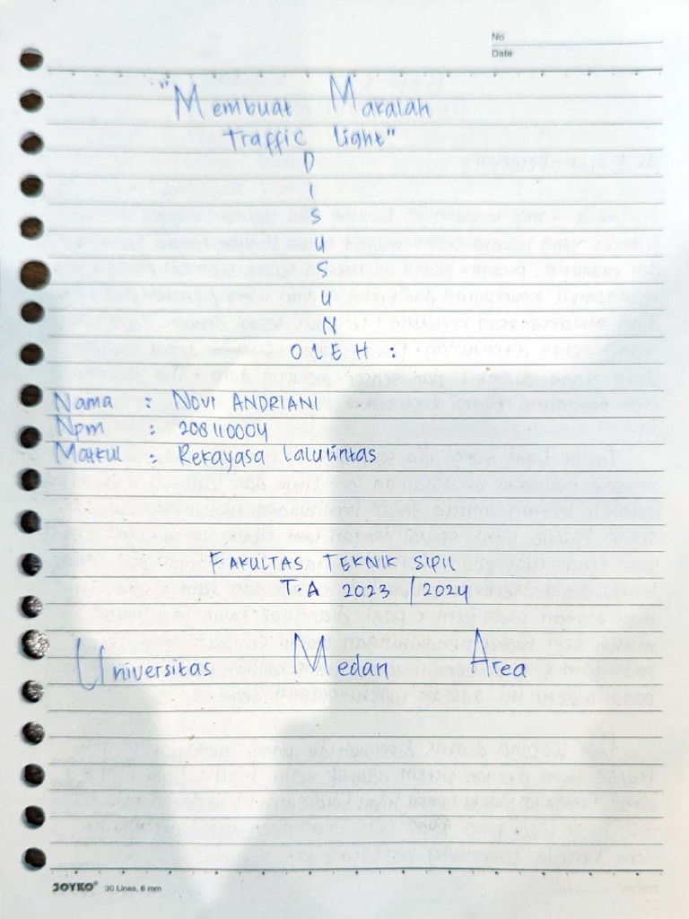 Novi Andriani - Traffic Light | PDF