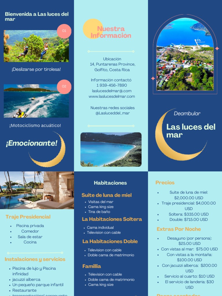 Las Luces Del Mar Spanish Project | PDF