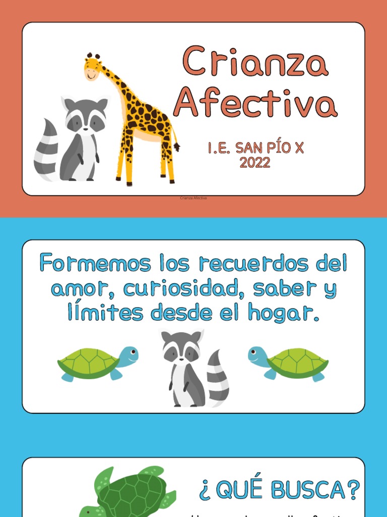 Crianza Afectiva | PDF | Relaciones personales, crianza y desarrollo personal