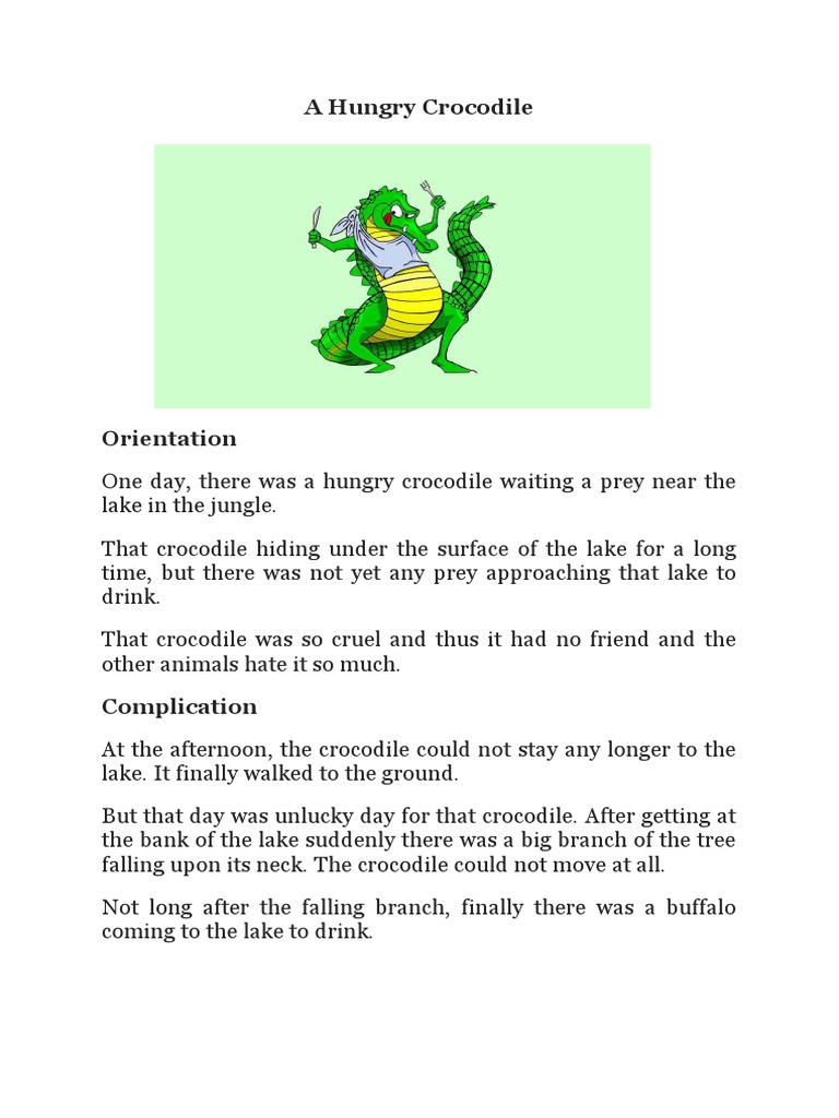 A Hungry Crocodile | PDF