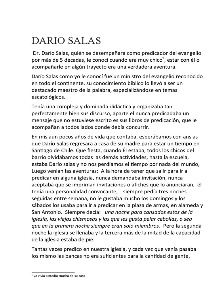 DR Dario Salas | PDF | Chile