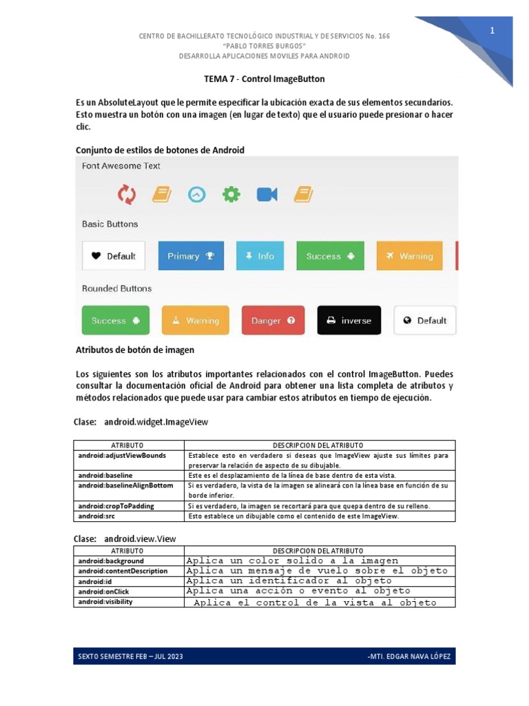TEMA 7 - Control ImageButton | PDF