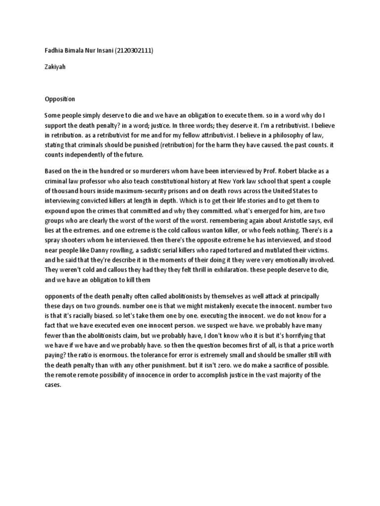 Death Penalty Opposition | PDF | Capital Punishment | Justice