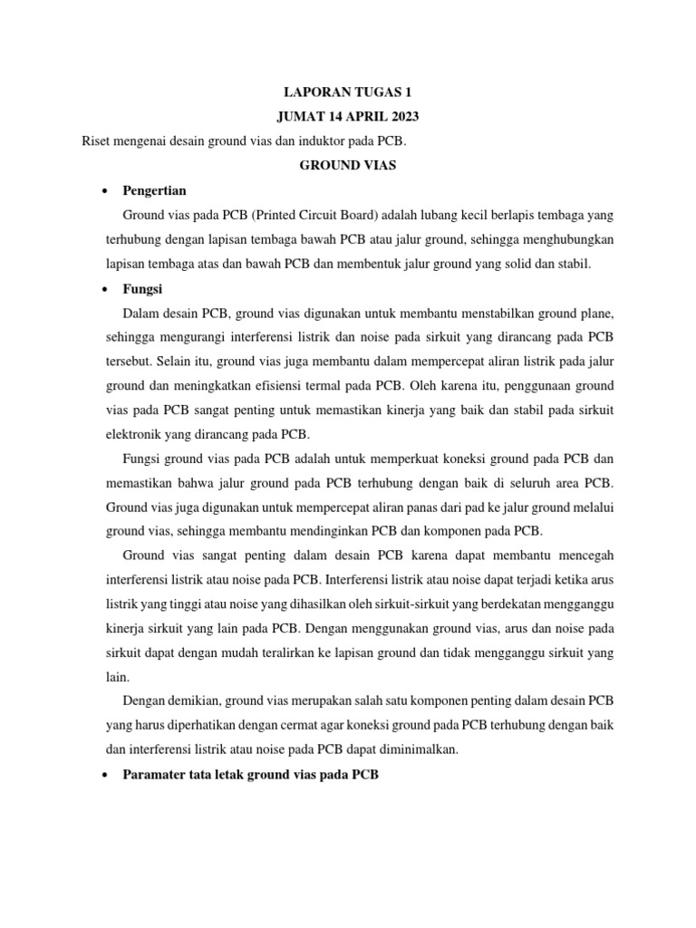 Laporan Progres Tugas 1 Jumat 14 Apr 2023 | PDF