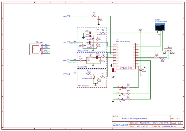 ESP32DR Simple Schematic | PDF
