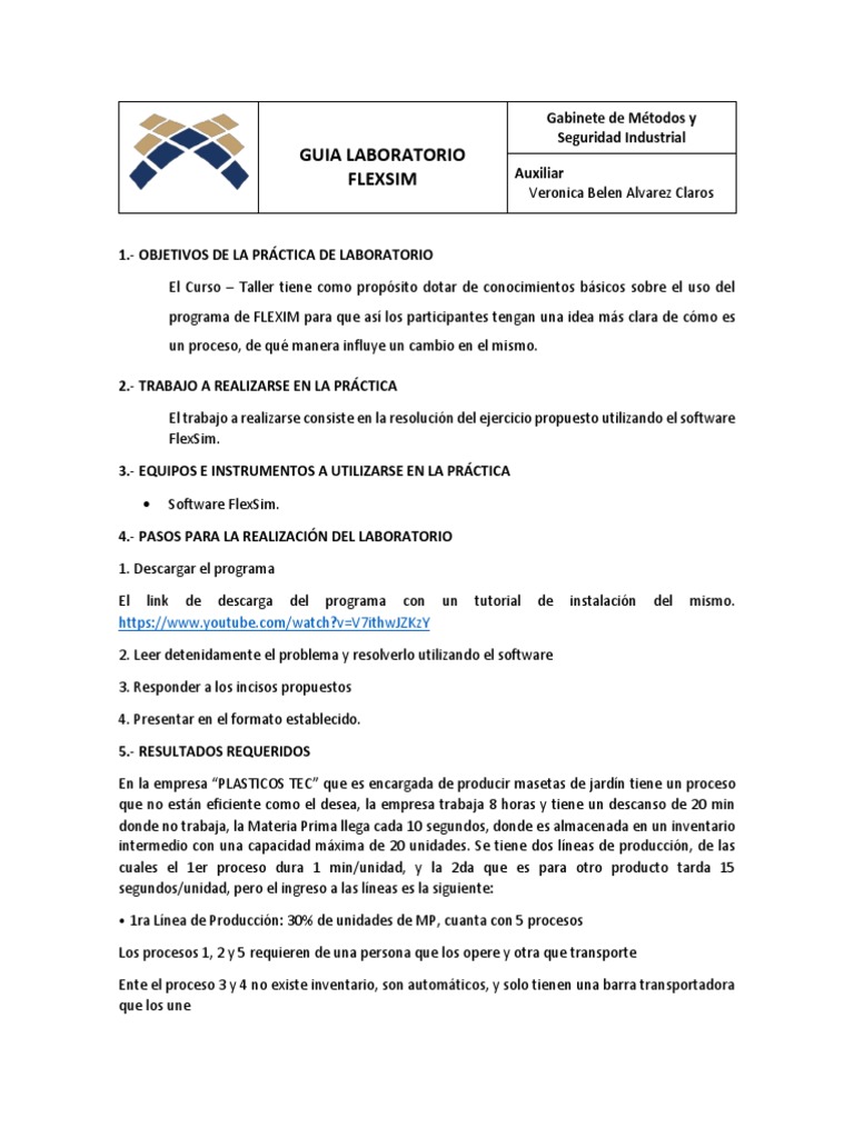 Guia Laboratorio Flexsim | PDF | Laboratorios | Software