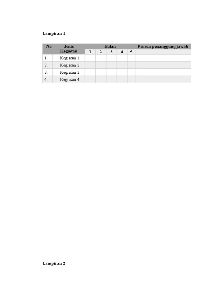 Lampiran 1 Lampiran | PDF