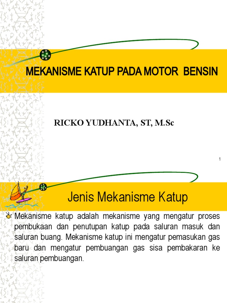 Mekanisme Katup Pada Motor Bensin (1 Meeting) | PDF