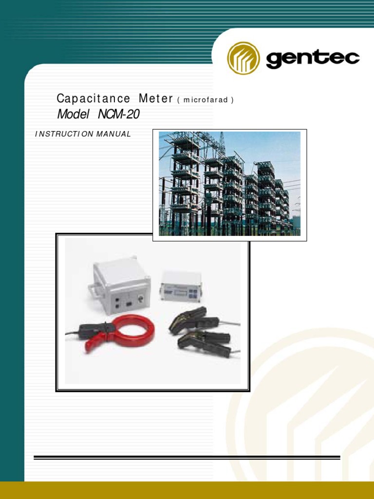 NCM 20 Iomm Capacitance Meter | PDF