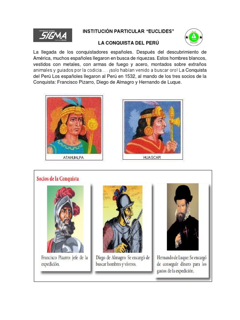 La Conquista Del Perú 3ro 1 | PDF | Viajes y turismo | Historia