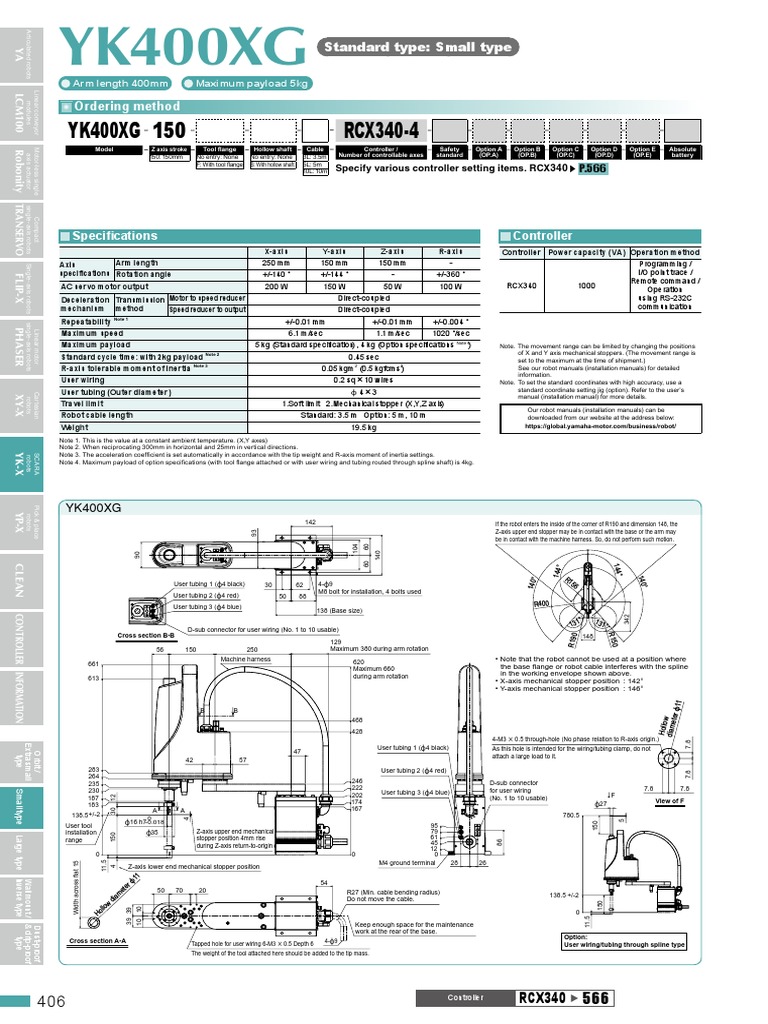 Yk 400 XG | PDF | Robot | Robotics