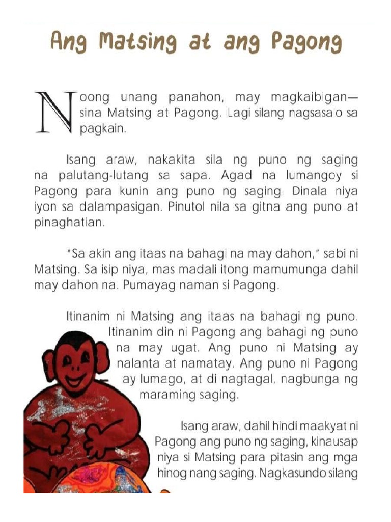 Si Pagong at Si Matsing Wayang Kulit Performance | PDF