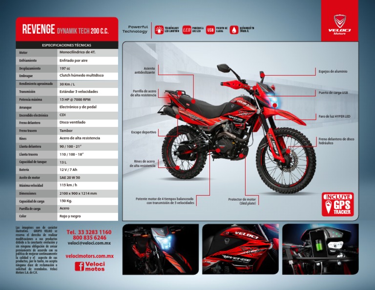 Ficha Técnica Veloci | PDF | Diodo emisor de luz | Embrague