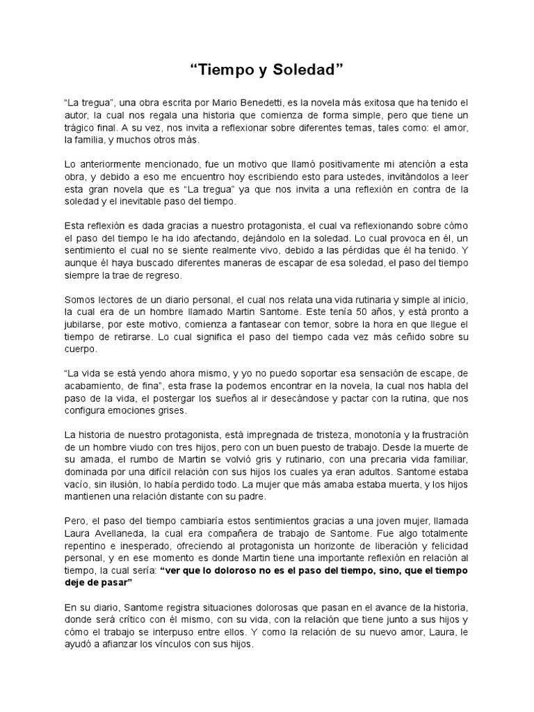 La Tregua | PDF | Amor | Novelas