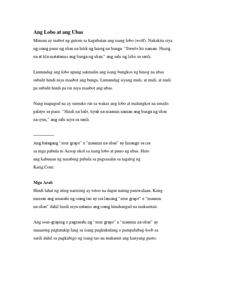 Ang Lobo at Ang | PDF