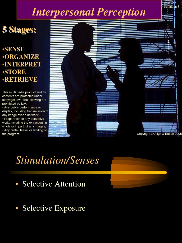 Interpersonal Perception | PDF | Schema (Psychology) | Perception