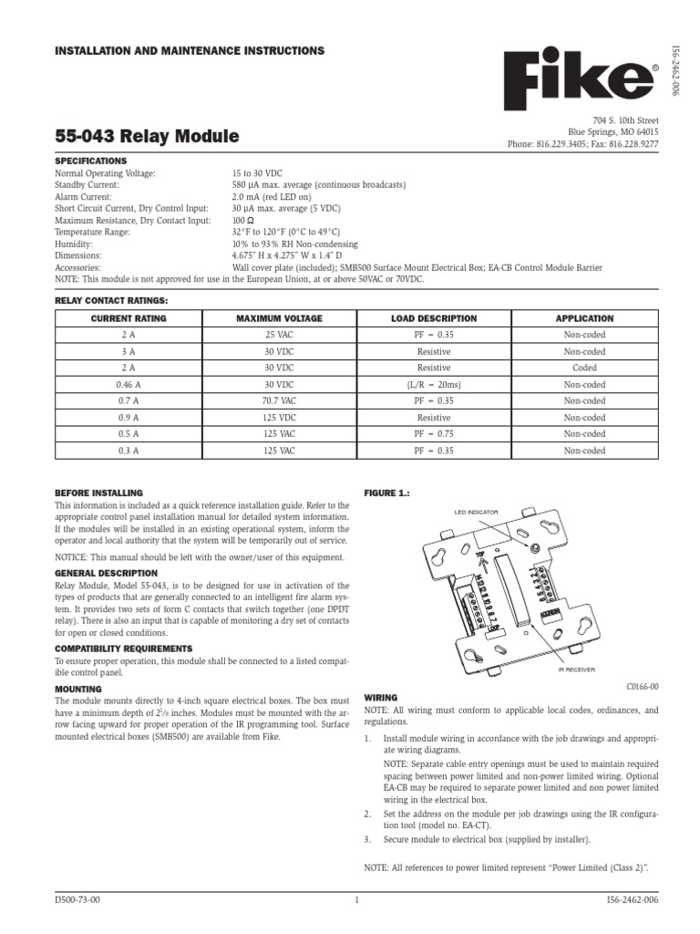 55-043 Relay Module | PDF | Electromagnetic Interference | Radio