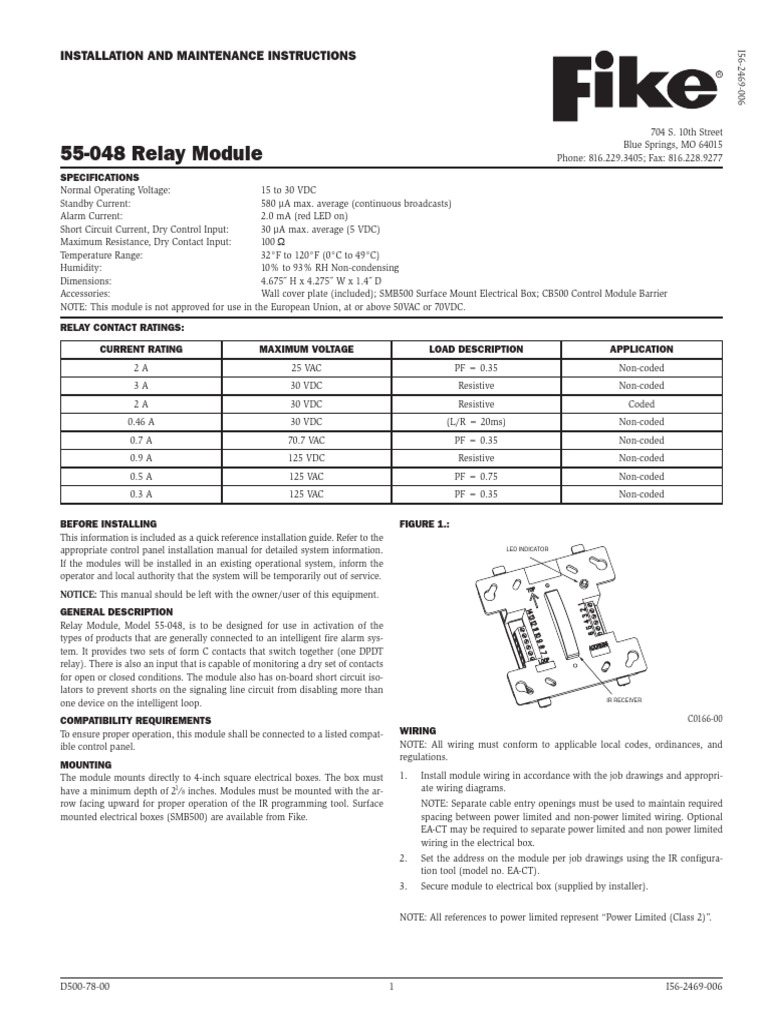 55 048 Relay Module With Isolator PDF Electrical Wiring Relay