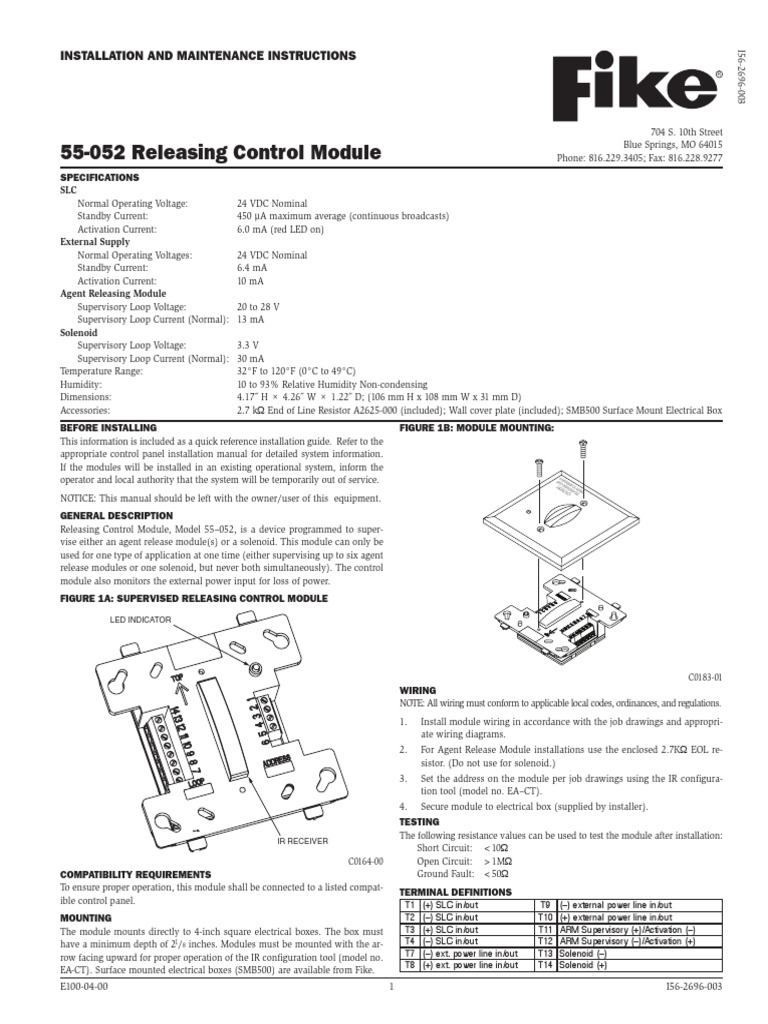 55-052_Releasing_Module | PDF