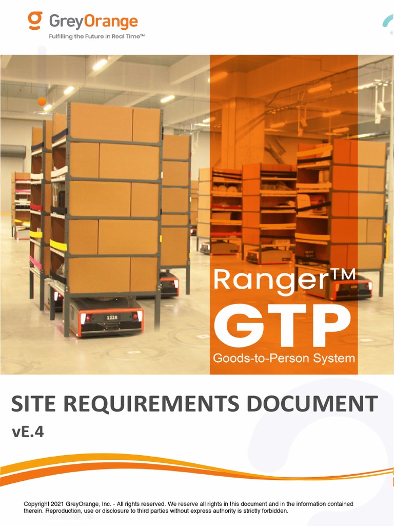 Site Requirements - Ranger GTP System - E.4 | PDF