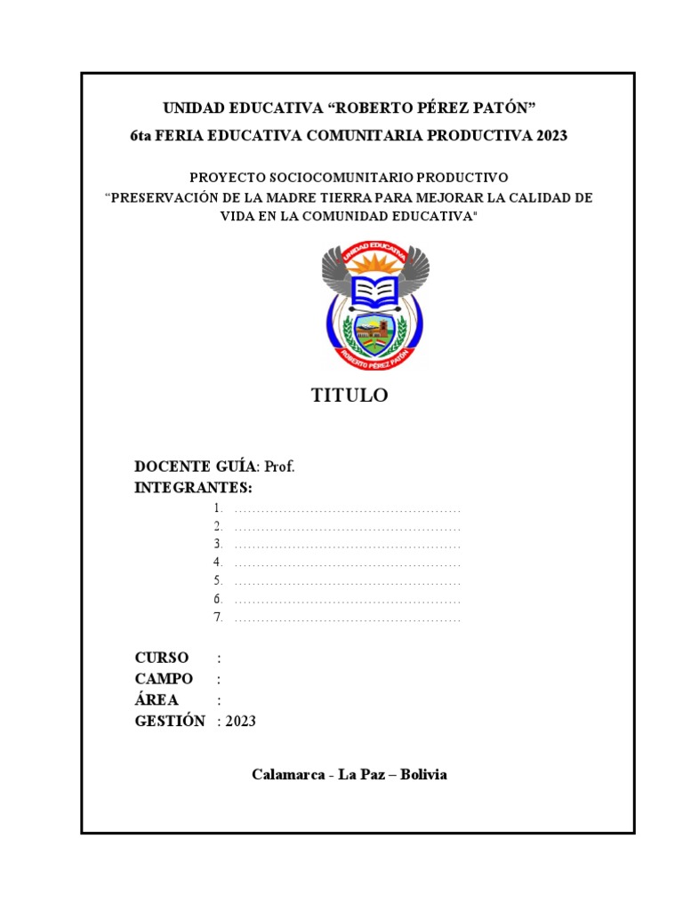 Formato de Proyecto 2do Trimestre PSP-2 | PDF