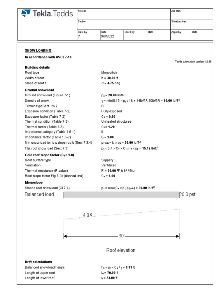 Snow Loading Asce7 Pdf Building Applied And Interdisciplinary