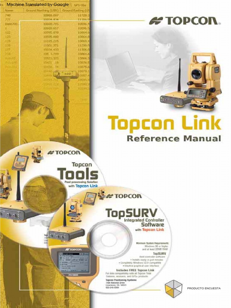 Topcon Link Reference Manual-ESPAÑOL | PDF | Archivo de computadora ...