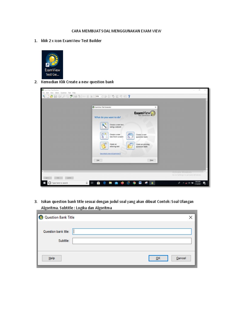 Panduan Membuat Soal ExamView | PDF