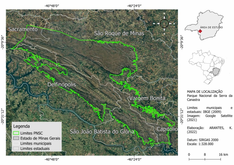 Mapa de Localização - Parque Nacional Da Serra Da Canastra | PDF