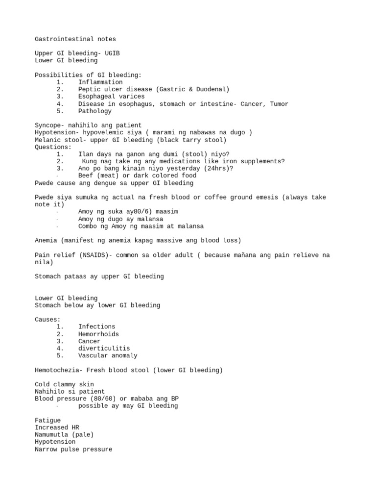GI-notes | PDF