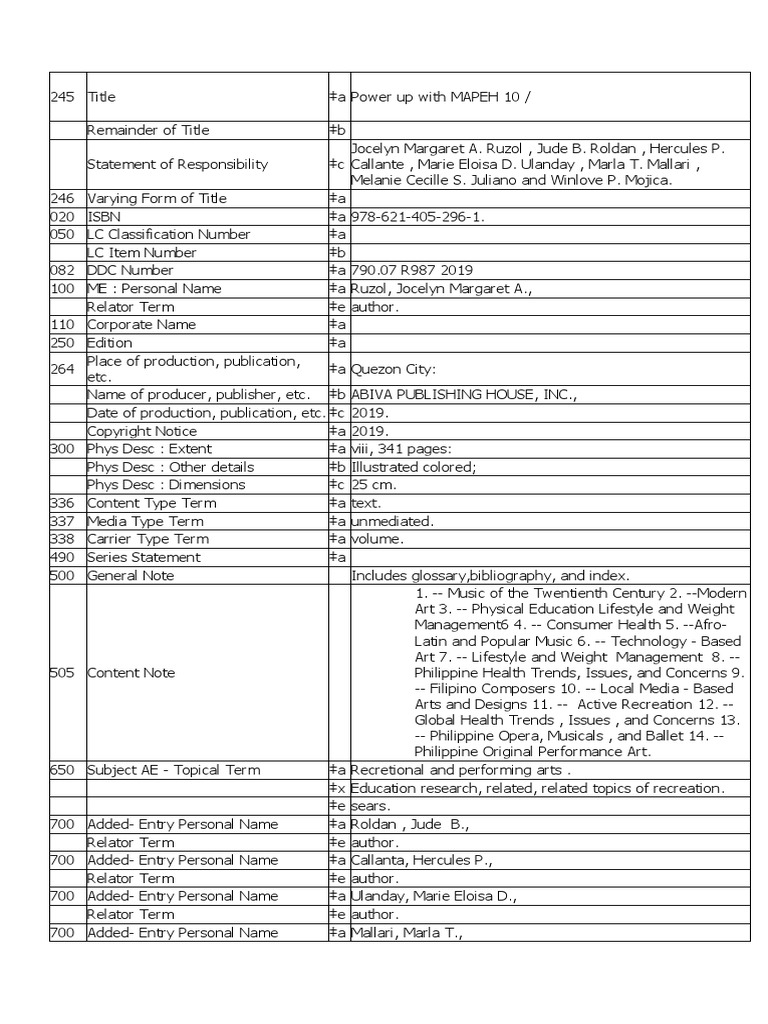 Power Up With Mapeh 2 | PDF