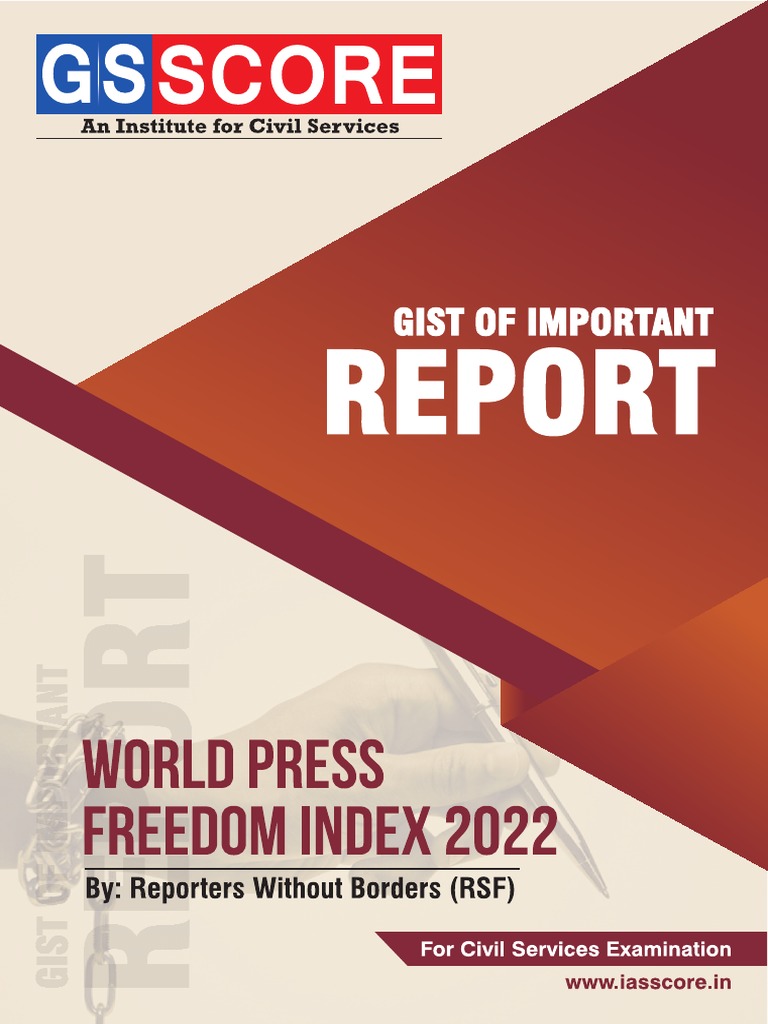 World Press Freedom Index 2022 Report | PDF | Social Science