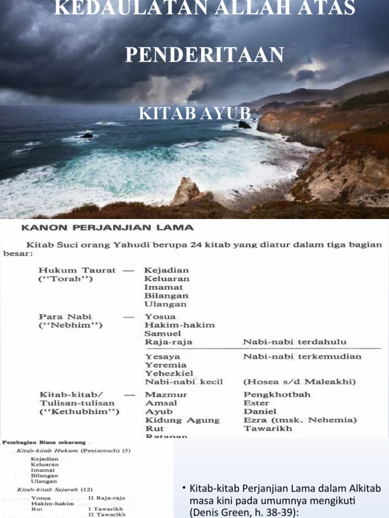 Kitab Ayub - Kedaulatan Allah Atas Penderitaan | PDF
