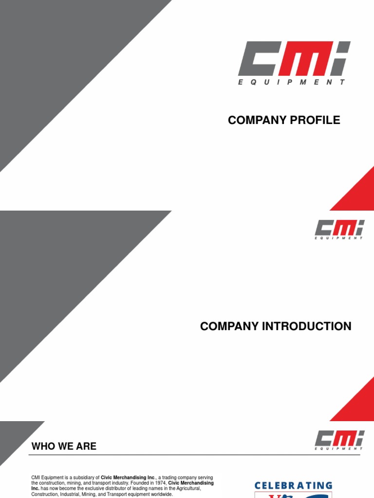 CMI Equipment | PDF | Loader (Equipment) | Heavy Equipment