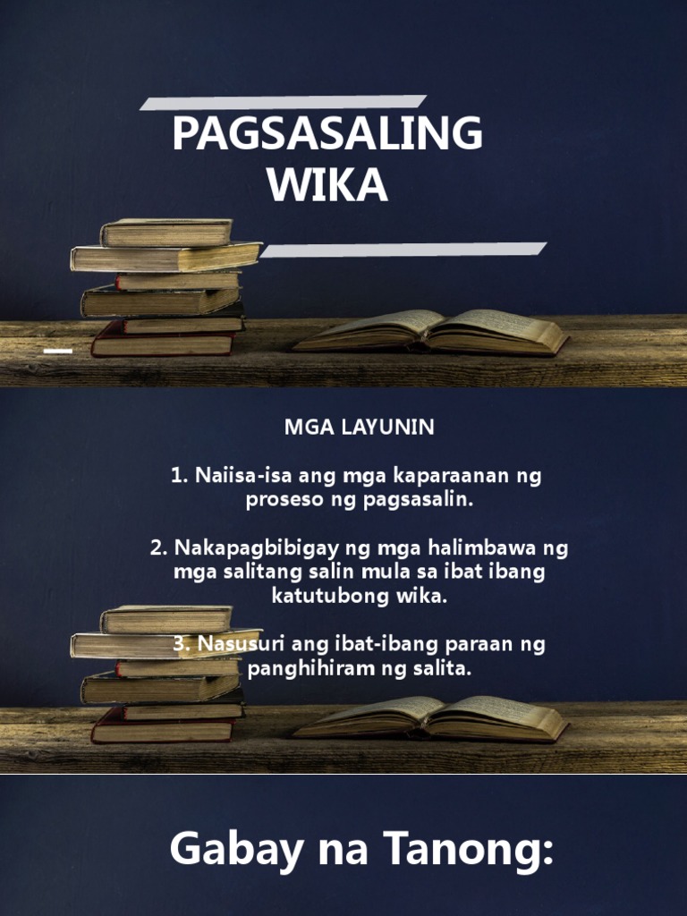 Pagsasaling Wika | PDF