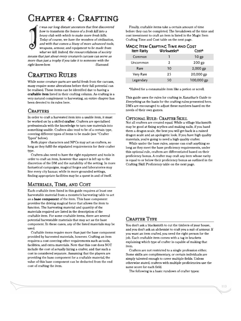 Rules Crafting | PDF