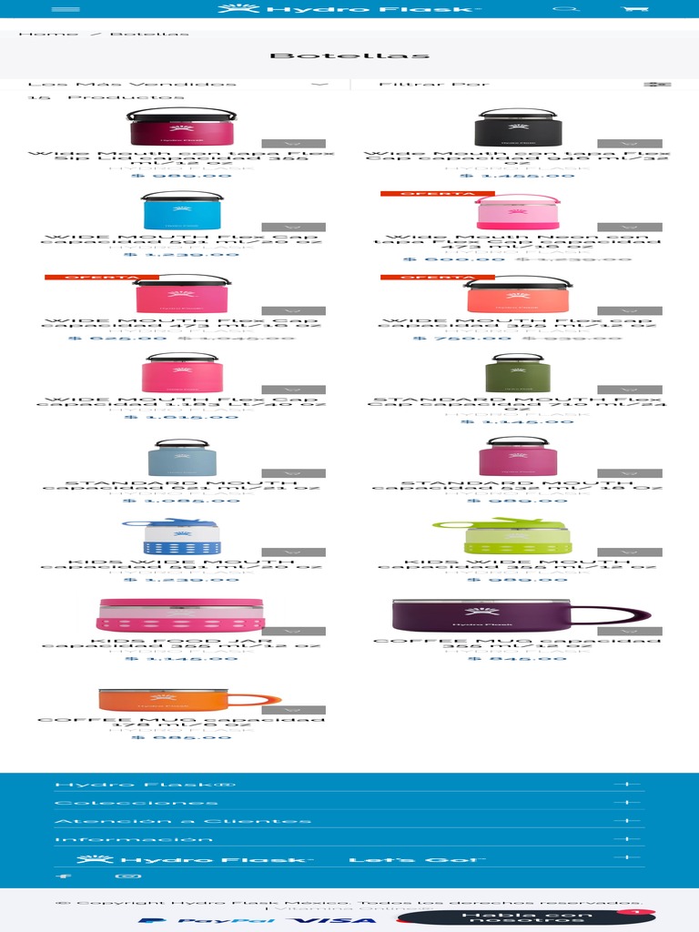 Botellas - HydroFlask | PDF