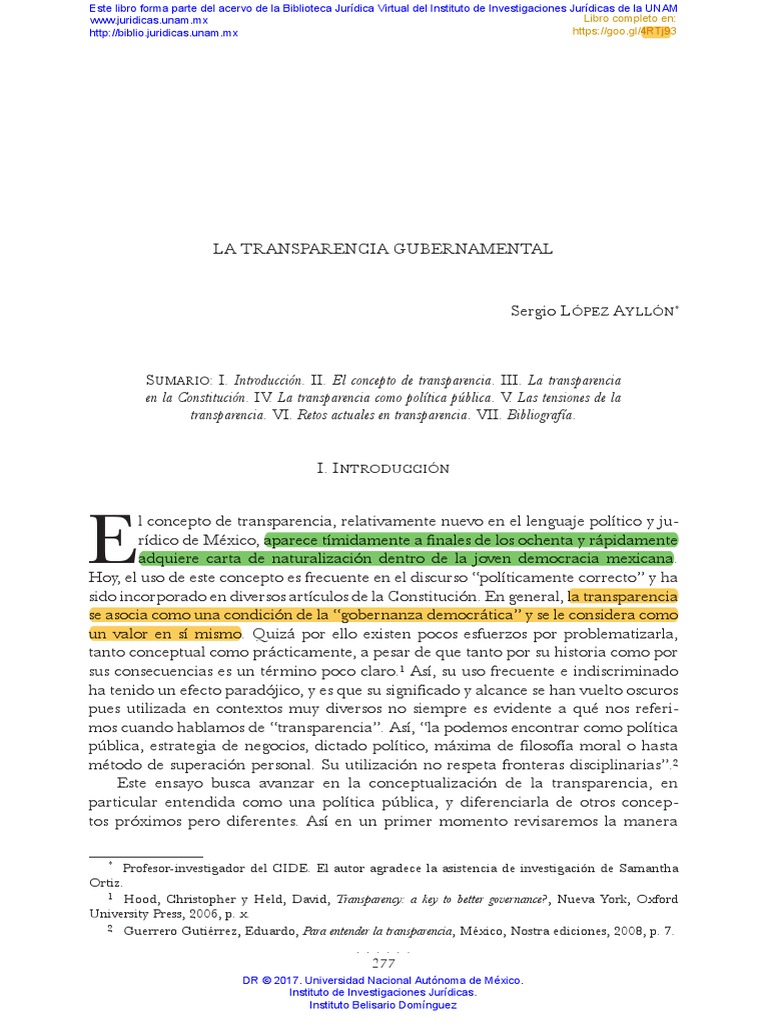 (Lectura 9) Transparencia Gubernamental - Unlocked | PDF