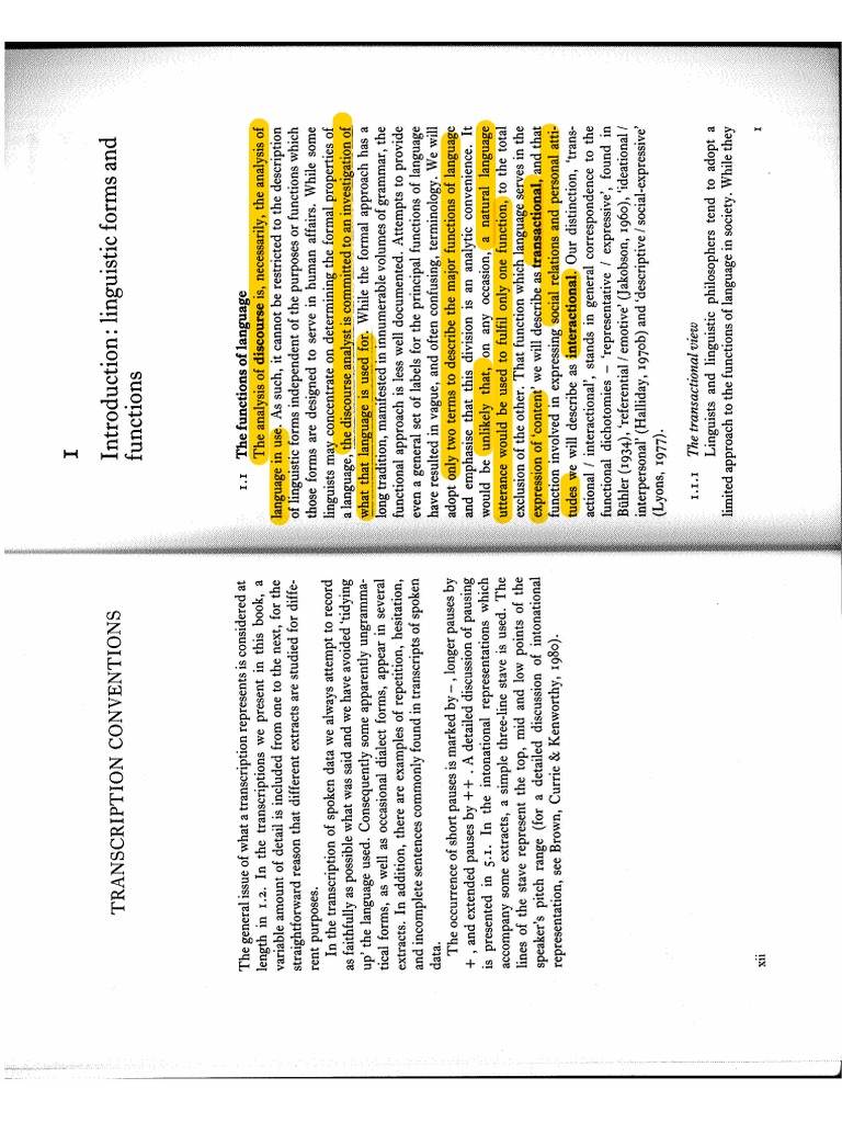 Brown & Yule - 1983 - Introduction. Linguistic Forms and Functions | PDF