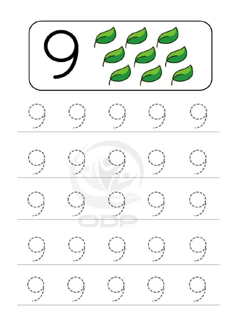 Number - tap viet so 1 den 10-09 | PDF