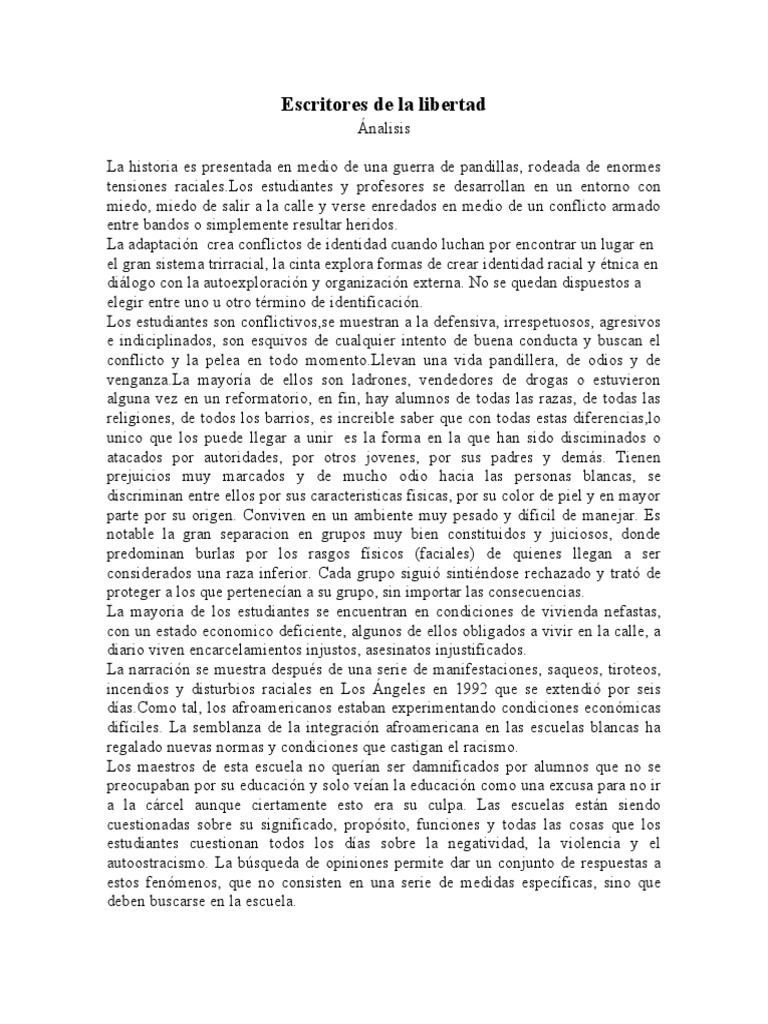 Escritores de La Libertad | PDF | Libertad | Tolerancia