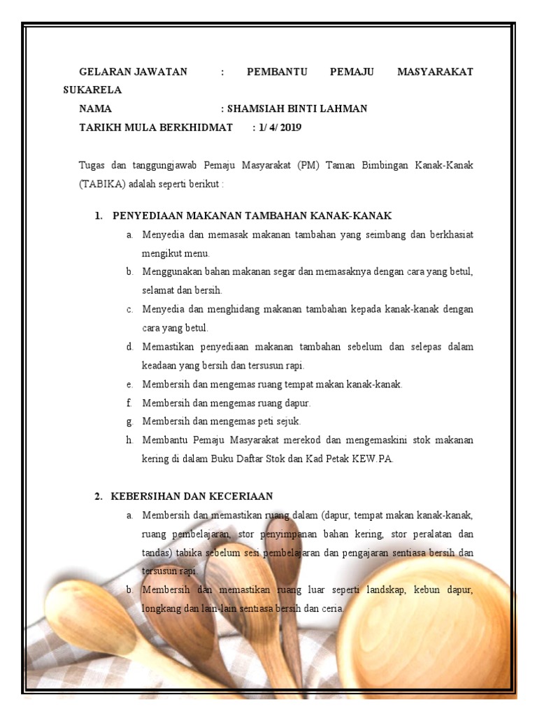 Senarai Tugas Ppms Pdf