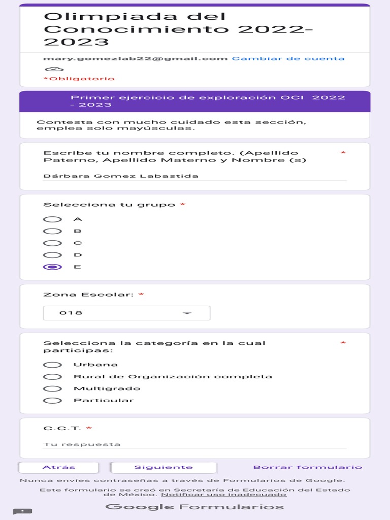 Olimpiada Del Conocimiento 2022-2023 | PDF