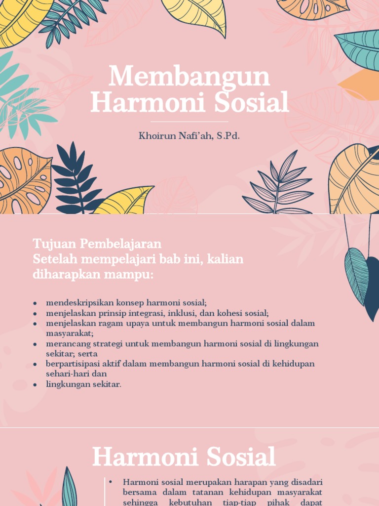 Harmoni Sosial | PDF