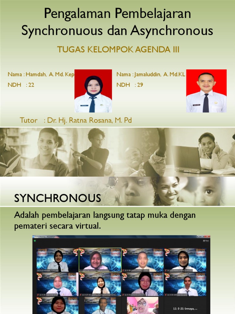 Tugas Kelompok Agenda III Pengalaman Pembelajaran, JAMALUDDIN NDH 29, Tutor Dr. Hj. Ratna Rosana ...