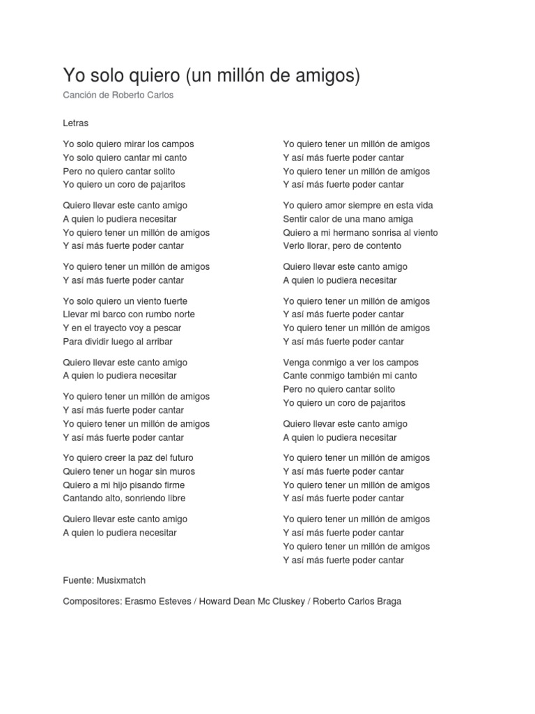 Yo Solo Quiero | PDF