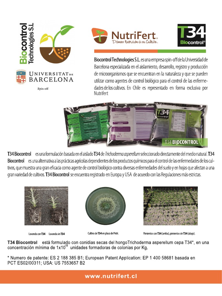 T34 Biocontrol Ficha Tecnica | PDF