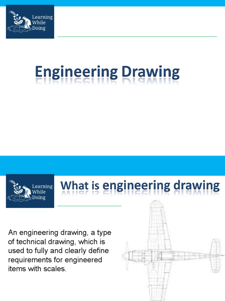 Engineering Engineering Drawing Engineer | PDF | Technical Drawing ...
